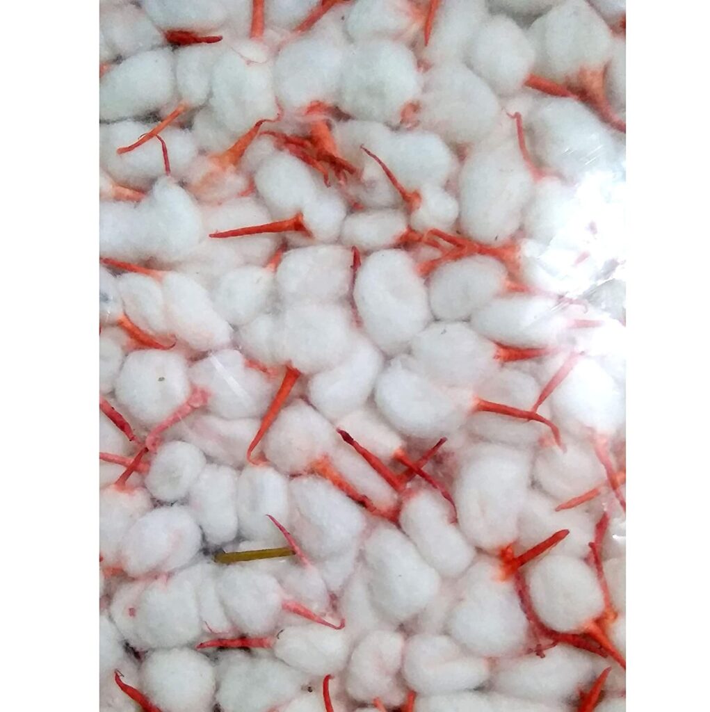 Cotton Wicks for Diya (Rounded Pooja Batti) – Keshar White Pure Cotton ...